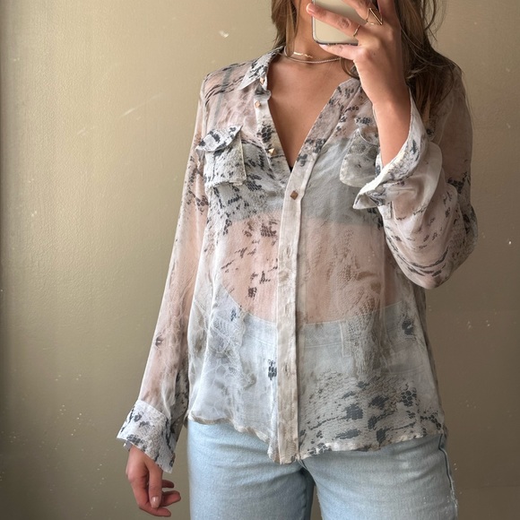 charlie jade | Tops | Charlie Jade Silk Blouse | Poshmark